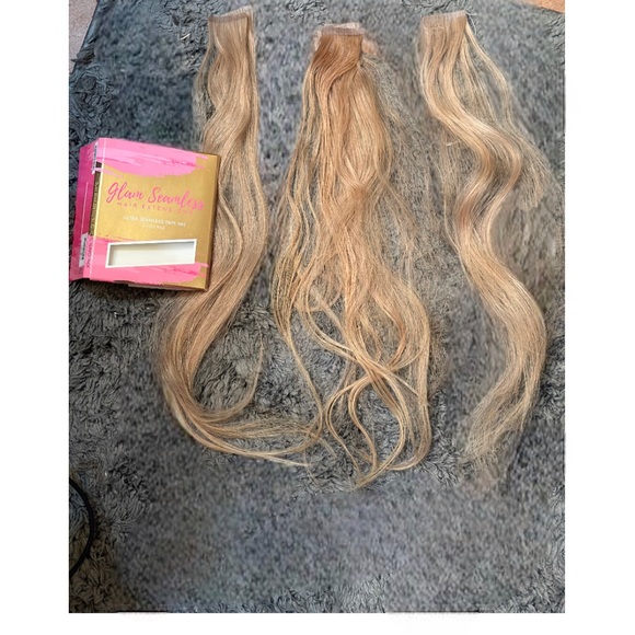 glam | Hair | Glam Ultra Seamless Tapein Exten 2 Euc 0pcs Light Ash ...